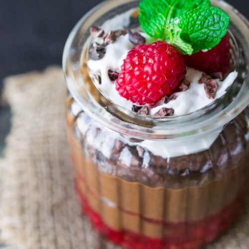 Raspberry Dark Chocolate Mousse - Crystal Dawn Culinary