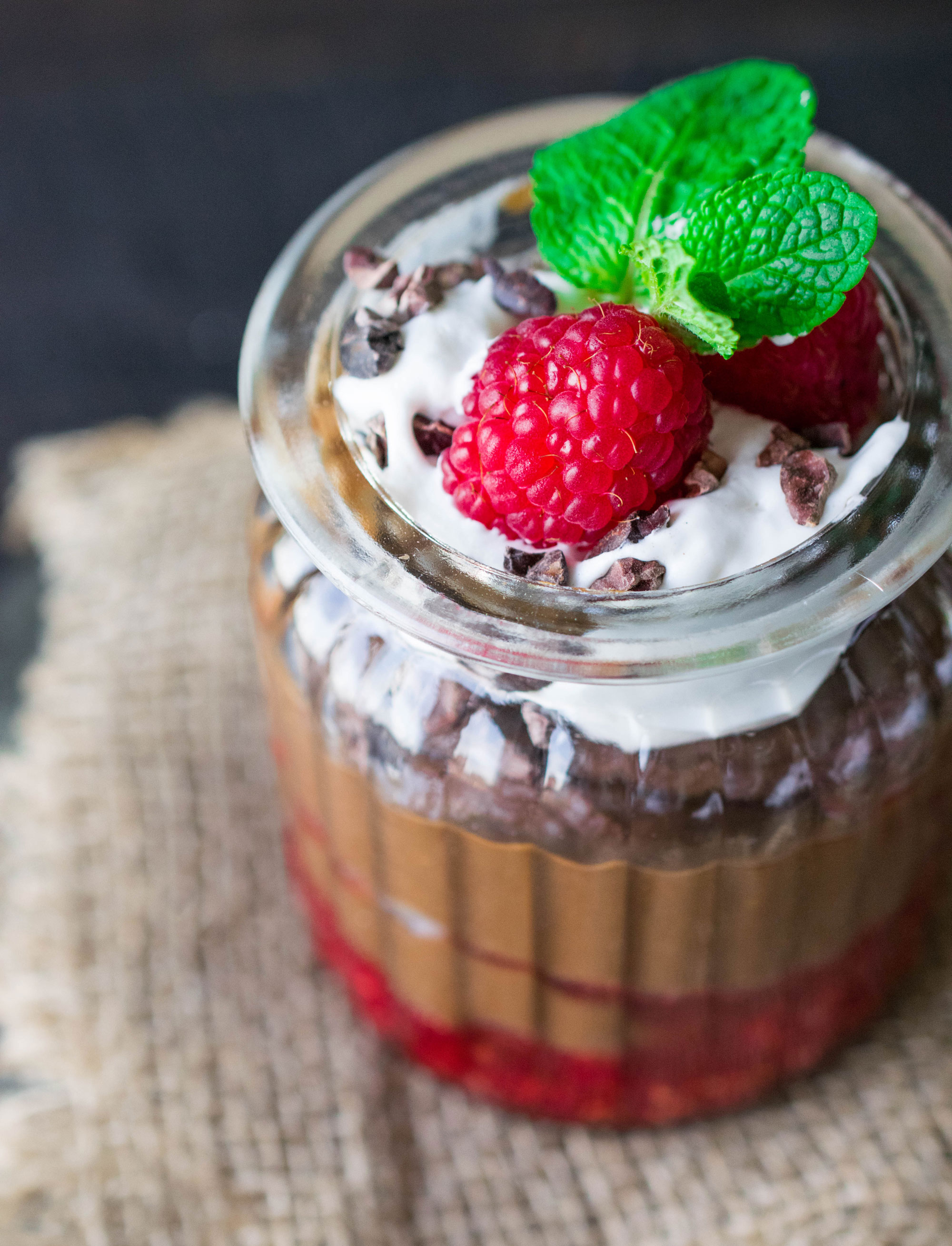 Raspberry Dark Chocolate Mousse - Crystal Dawn Culinary